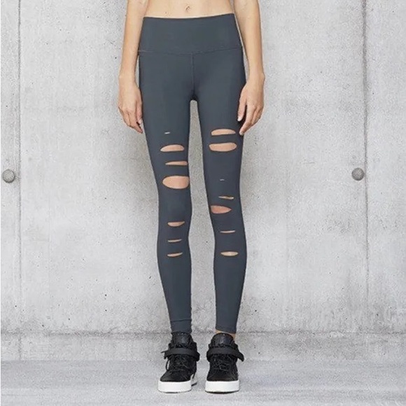 ALO Yoga | Pants & Jumpsuits | Alo Yoga High Waisted Warrior Ripped ...